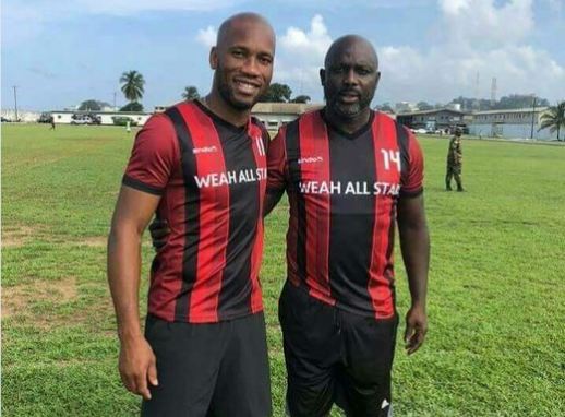 Liberia: Weah et Drogba sur un même terrain