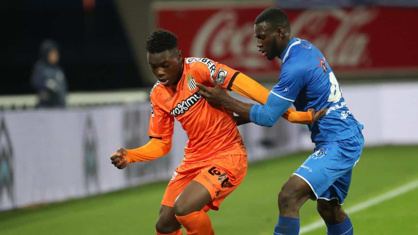 Ken Nkuba joue ses premières minutes en Jupiler pro League