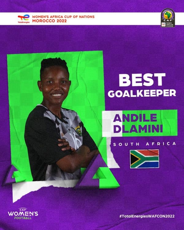 [CAN 2022] : Andile Dlamini, Meilleure gardienne de but du tournoi