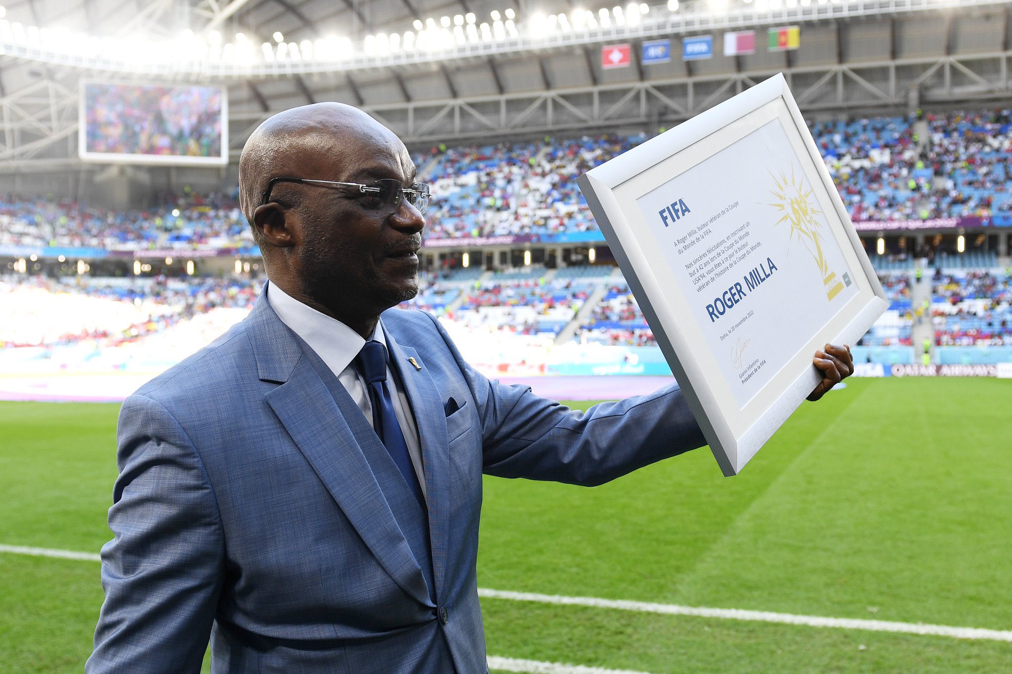 Mondial 2022 : La FIFA honore Roger Milla au Qatar