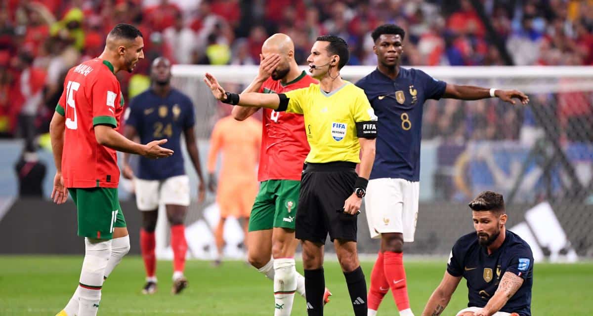Mondial 2022 : Furieuse contre l'arbitrage de France - Maroc, la FRMF ... Mondial 2022 : Furieuse contre l'arbitrage de France - Maroc, la FRMF ...