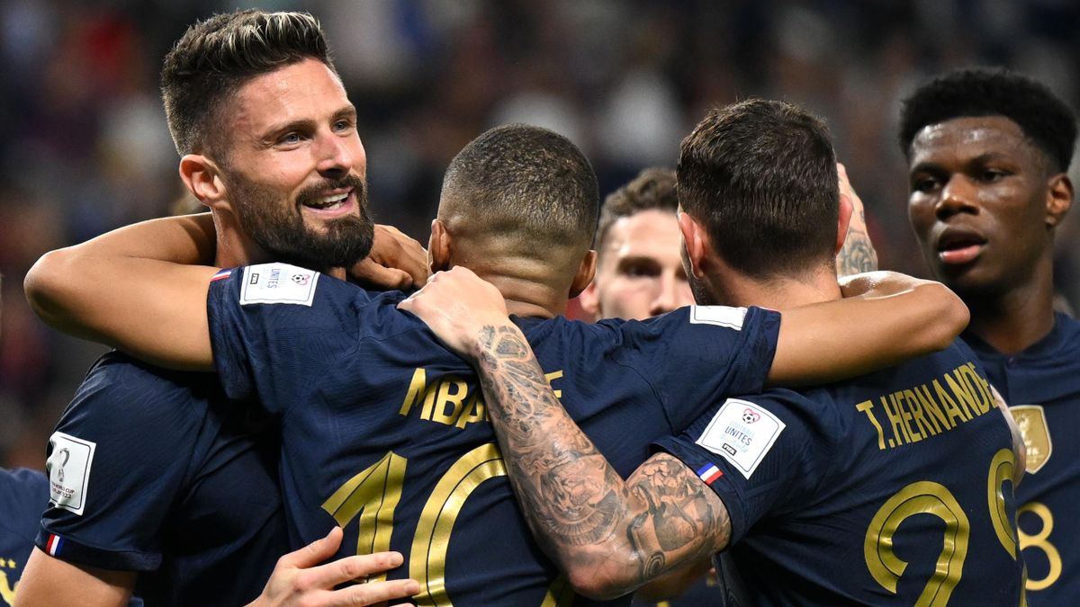 Mondial 2022 : La France mène contre le Maroc (1-0) à la pause. Mondial 2022 : La France mène contre le Maroc (1-0) à la pause.