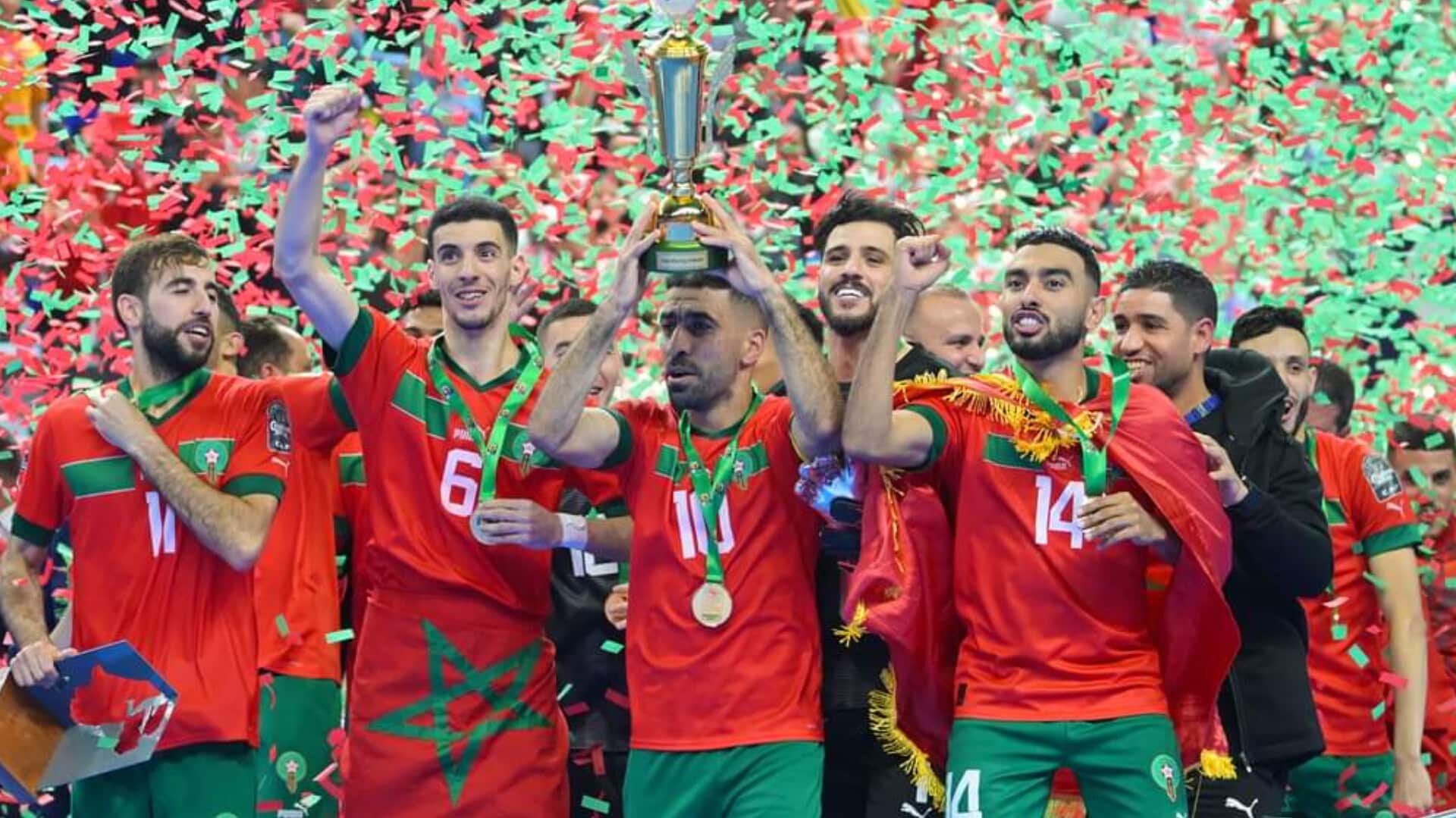 CAN Futsal 2024 : Le Maroc sacré champion ! - Africa Top Sports CAN Futsal 2024 : Le Maroc sacré champion ! - Africa Top Sports