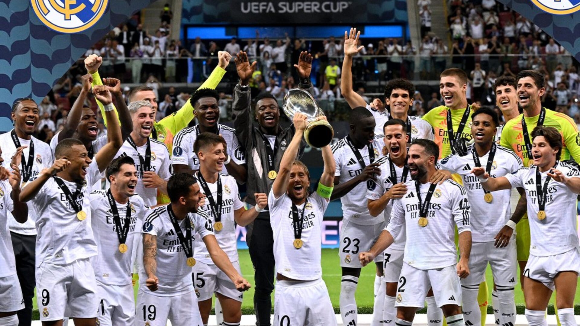 Super Coupe d'Europe : Mbappé buteur, sixième sacre pour le Real Madrid